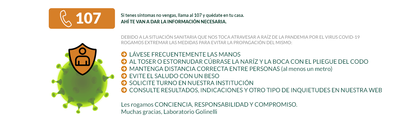 Laboratorio Golinelli | Laboratorio de análisis clínicos y bacteriológicos